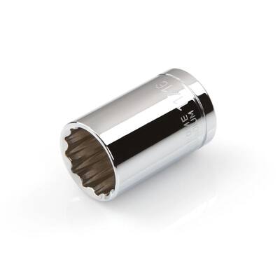 TEKTON 1/2 in. Drive 1 in. 12-Point Shallow Socket 14221 - The Home Depot