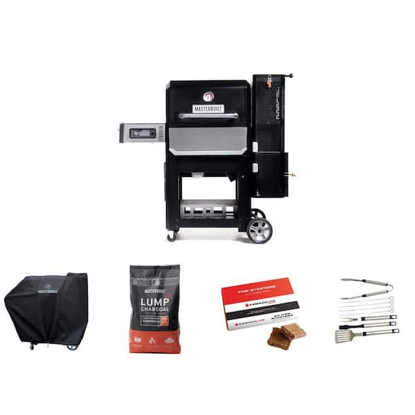 Gravity 800 Digital Charcoal Grill, Griddle, Smoker Combo with Tool Set ...