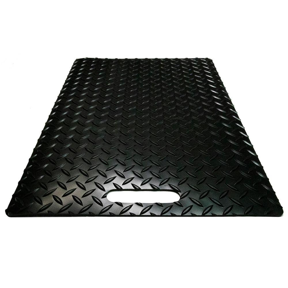 RHINO MATS Fusebox Safety Black 24 in. x 36 in. x 1/4 in. Class2 ASTM ...