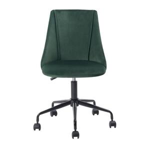 Homy Casa Cian Green Velvet Upholstery Task Chair with Adjustable ...