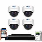 GW Security 8-Channel 5MP 1TB NVR Security Camera System with 4 Wired ...