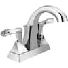 Delta Everly 4 in. Centerset 2-Handle Bathroom Faucet in Chrome 25741LF ...
