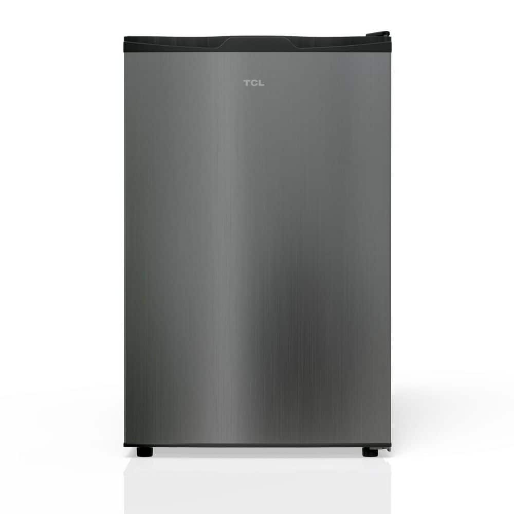 TCL 4.5 cu. ft. Compact Single Door Mini Refrigerator in Silver without ...
