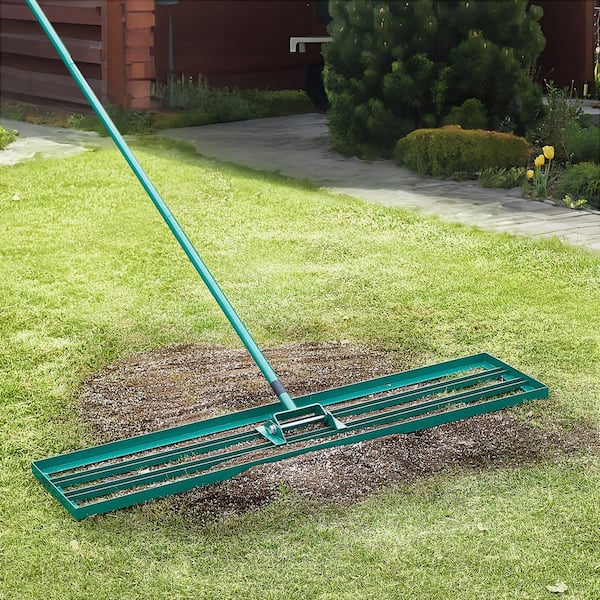 VEVOR Lawn Leveling Rake 48 in. x 10 in. Level Lawn Tool Heavy-duty ...