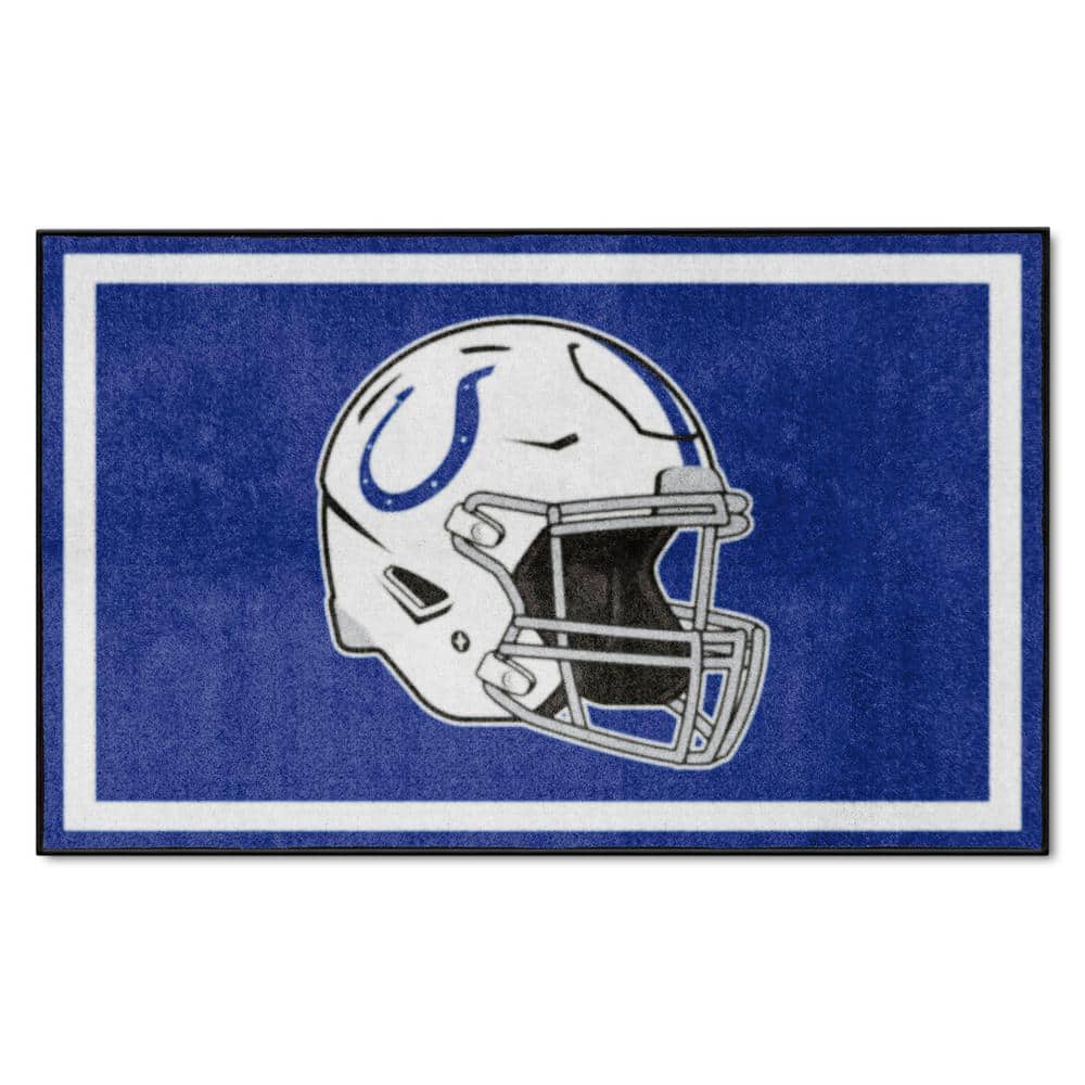 FANMATS Indianapolis Colts Navy 4 ft. x 6 ft. Plush Area Rug 38275 ...