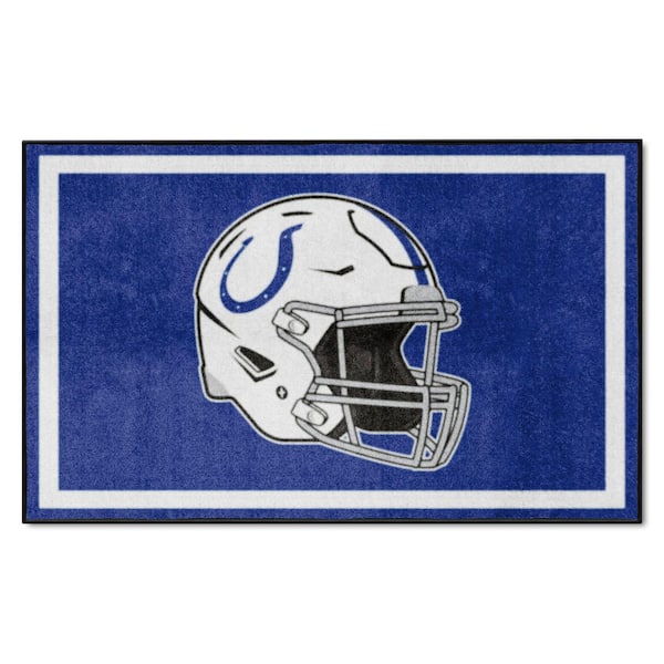 FANMATS Indianapolis Colts Navy 4 ft. x 6 ft. Plush Area Rug 38275 ...