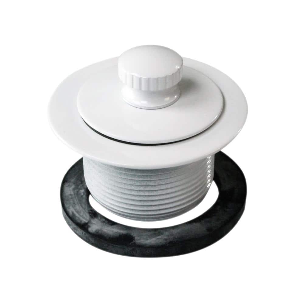 Westbrass 1-1/2 in. NPSM Pull and Drain Bathtub Drain Plug, Coarse ...