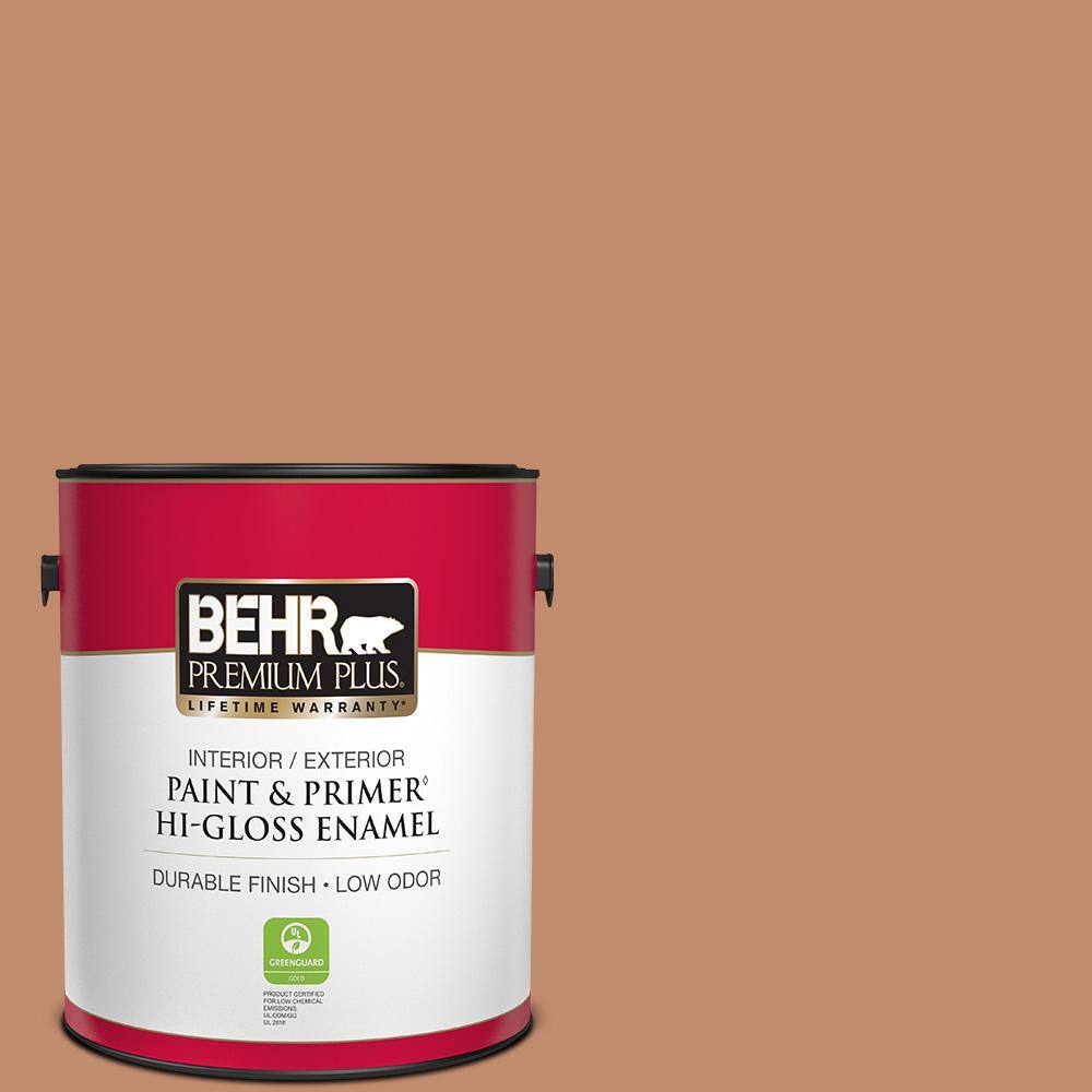 Reviews for BEHR PREMIUM PLUS 1 gal. #240F-4 Tiny Fawn Hi-Gloss Enamel ...