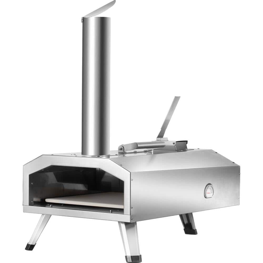 SKYSHALO Dual Fuel Pizza Oven 12 in. Propane and Wood Powered Outdoor ...