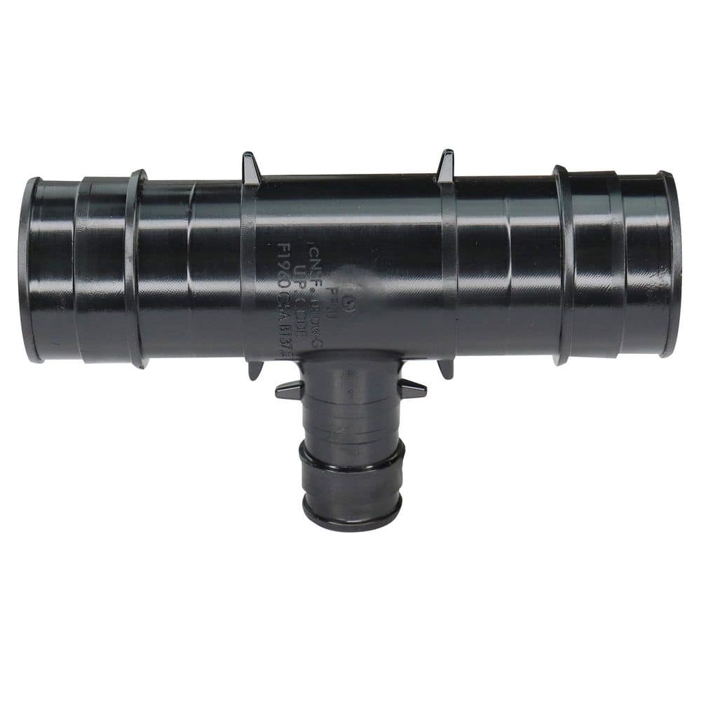Apollo 1 in. x 1 in. x 1/2 in. Poly-Alloy PEX-A Barb Reducing Tee EPXPAT1112 - The Home Depot