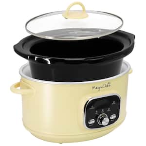MegaChef 3.5 qt. Casserole Slow Cooker with 3-Temperature Settings in ...