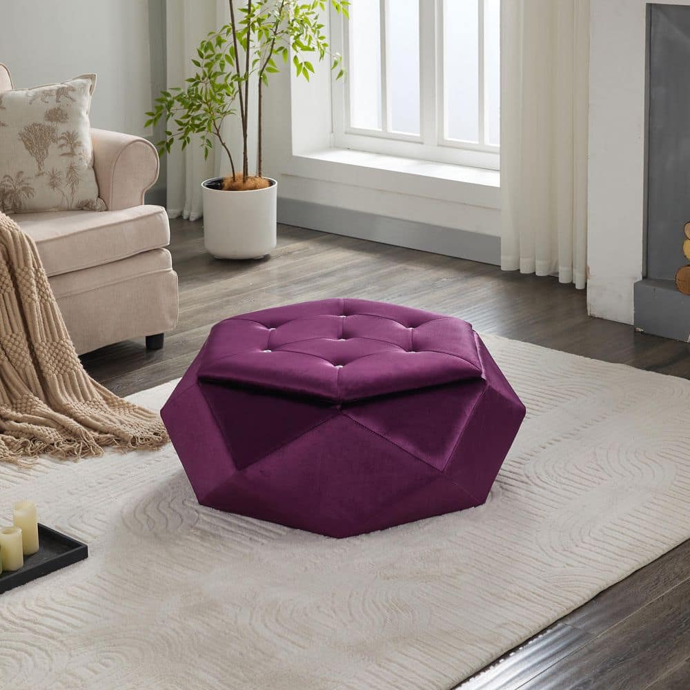 CHRISTOPHER KNIGHT HOME Berkamn Modern Glam Purple Velvet Upholstery ...