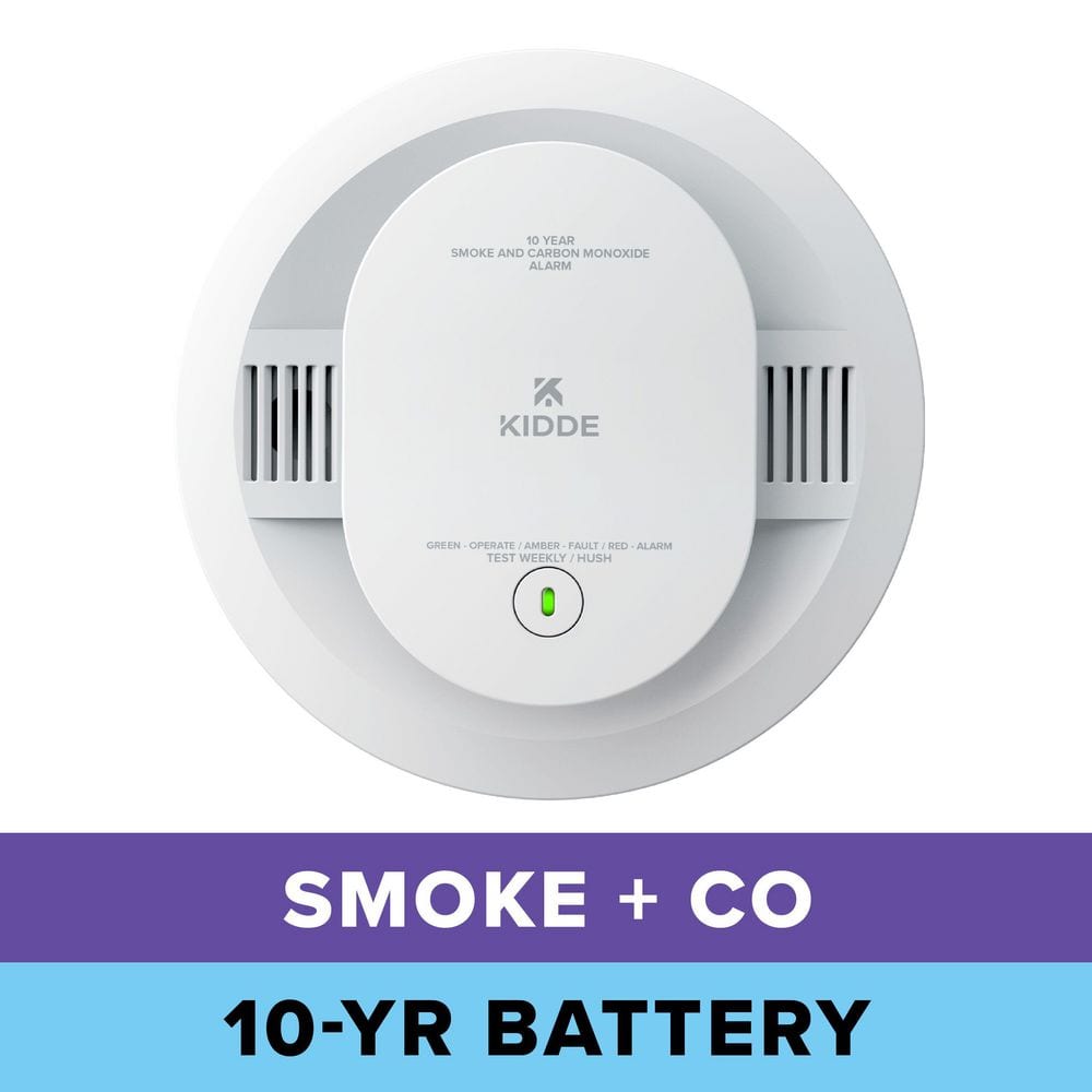 Kidde 10-Year Battery Powered Smoke and Carbon Monoxide Detector with ...