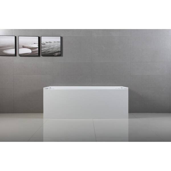 Deep Soaking Tub DreamLine Prism 60x30 Inch Alcove Bathtub - AcrylX ...