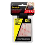 Scotch 1 in. x 3 in. Clear Extreme Fastener Mounting Strips Value Pack ...