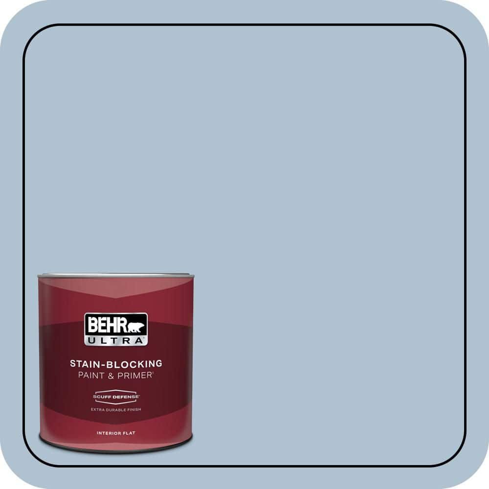 BEHR ULTRA 1 qt. #S510-2 Boot Cut Extra Durable Flat Interior Paint ...