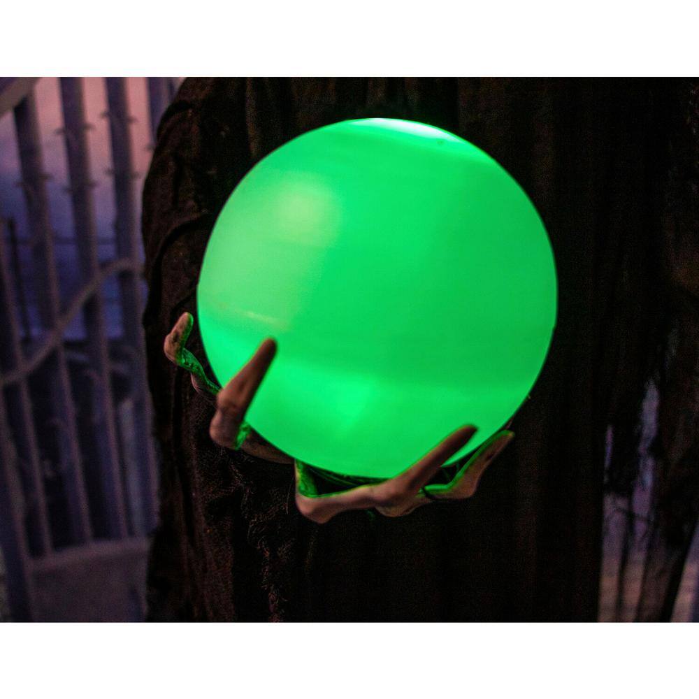 7.5 ft. Phantom Witch with Multi-Color Crystal Ball Halloween Prop ...