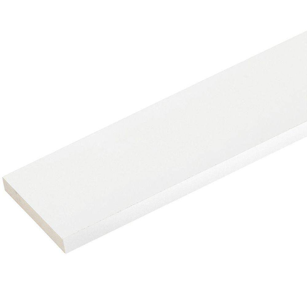 Veranda 1 in. x 5-1/2 in. x 8 ft. White PVC Trim (4-Pack) 827000201 ...