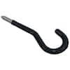 Hardware Essentials All Purpose Screw Hook in Black Vinyl Coated (20 ...