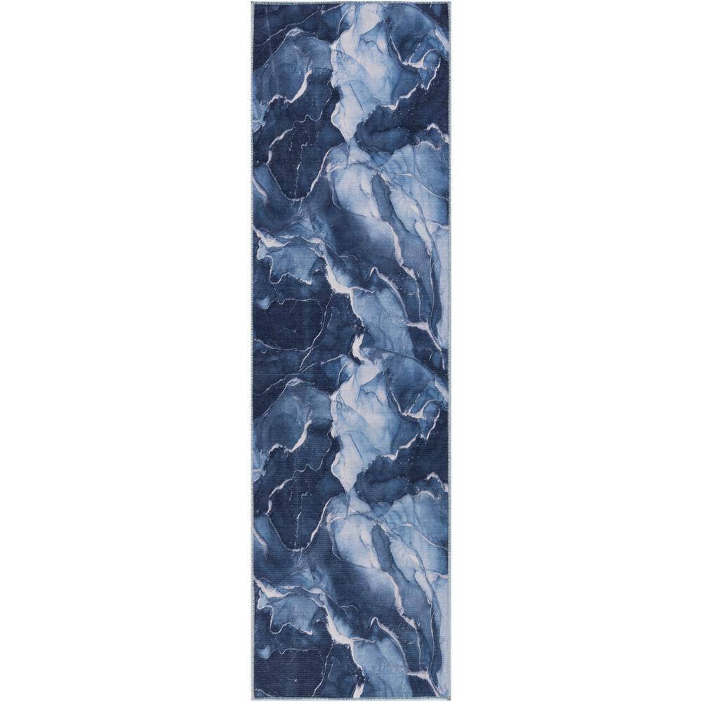 Nourison Daydream Navy Blue 2 ft. x 8 ft. Contemporary Runner Area Rug ...
