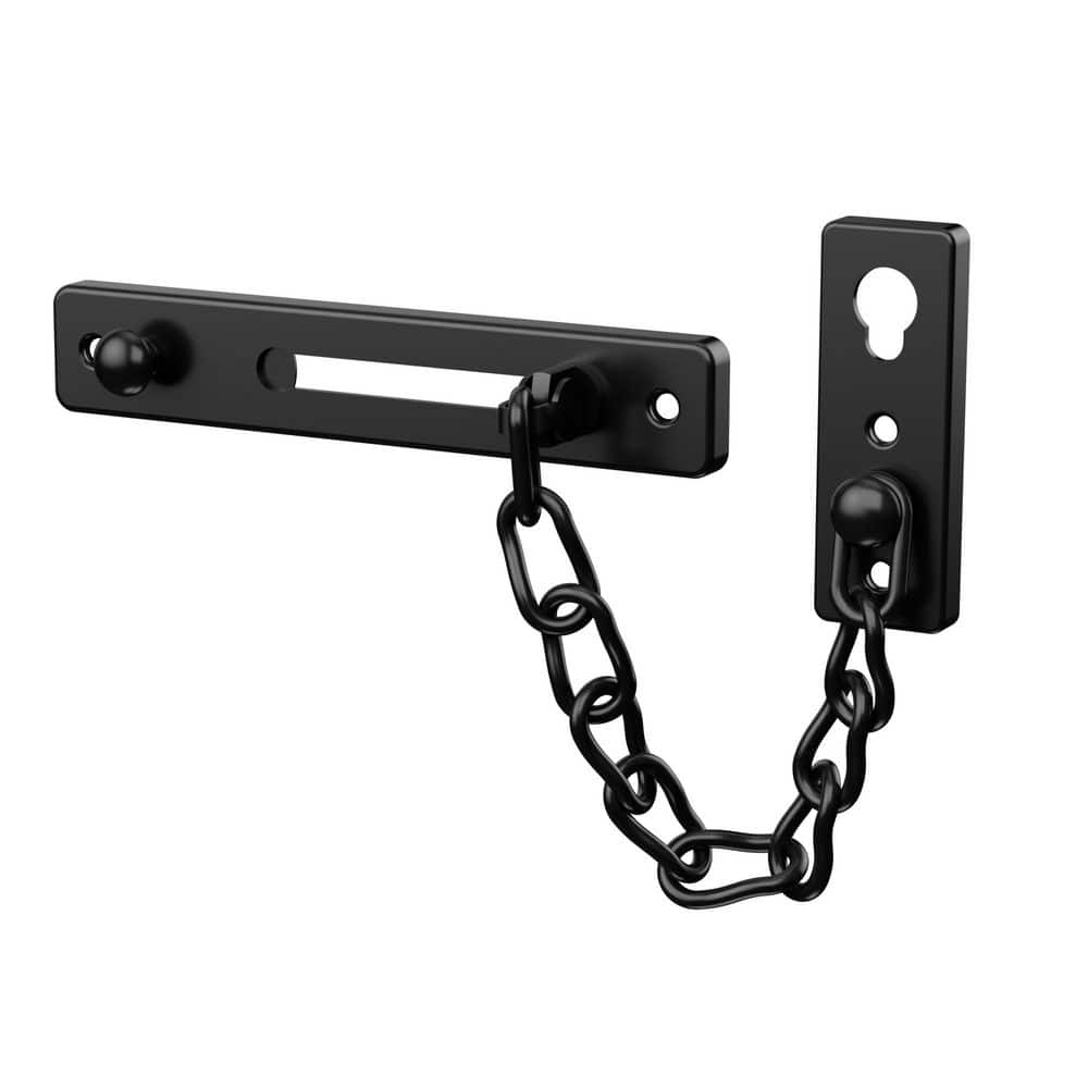 WINSOON Black Chain Door Guard Stainless Steel Door Chain Locks Gate ...