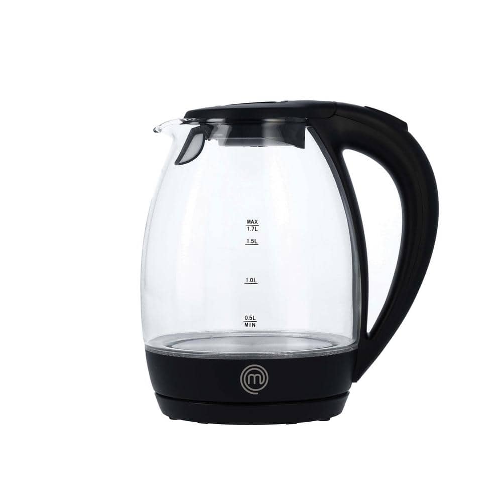 MasterChef 8-Cup Black Glass Electric Kettle VRD91910204501 - The Home ...