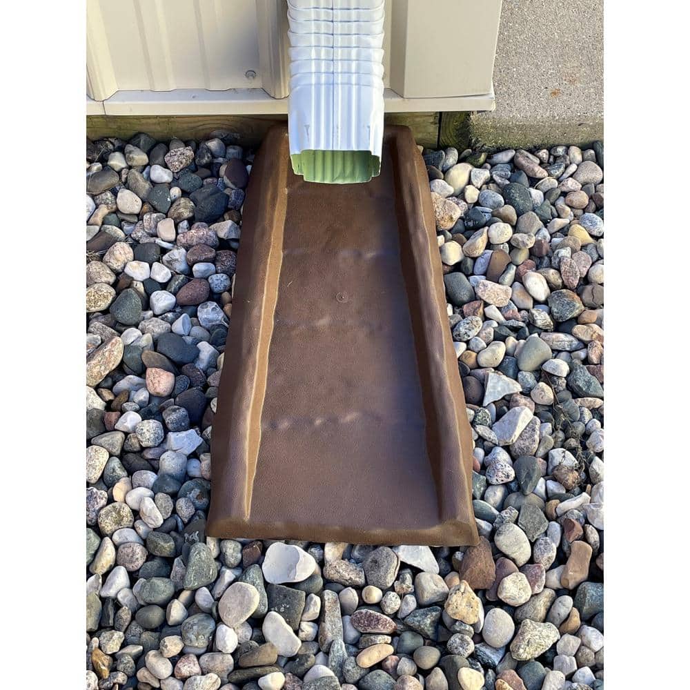 Buy Splash Block Chocolate Gutter Downspout (2-Pack) Online at Lowest ...