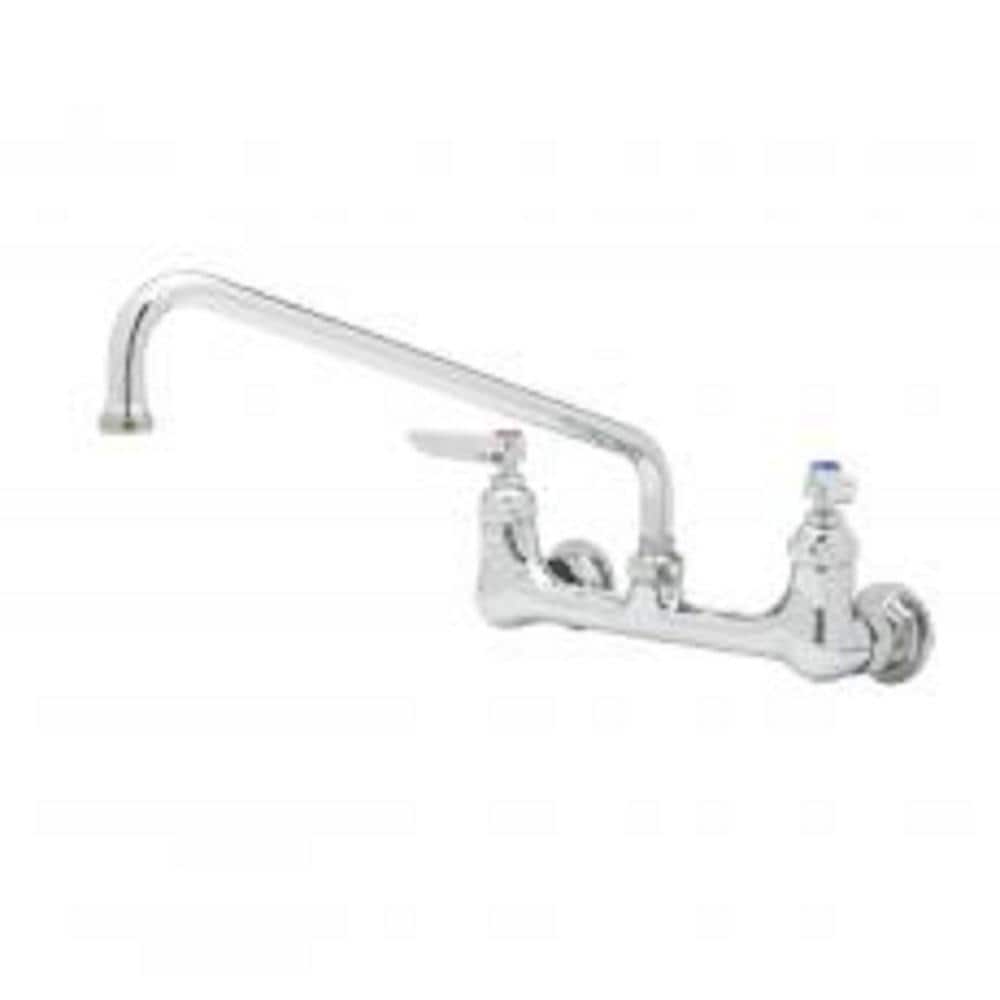 T&S 2-Handle Standard Kitchen Faucet in Polished Chrome B-0231 - The ...