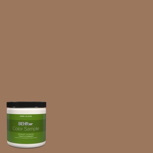 BEHR PREMIUM PLUS 8 oz. #S220-6 Baked Sienna Semi-Gloss Interior ...