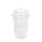 Zip Top Reusable Silicone 3-Piece Cup Set - Small 8 oz., Medium 16 oz ...
