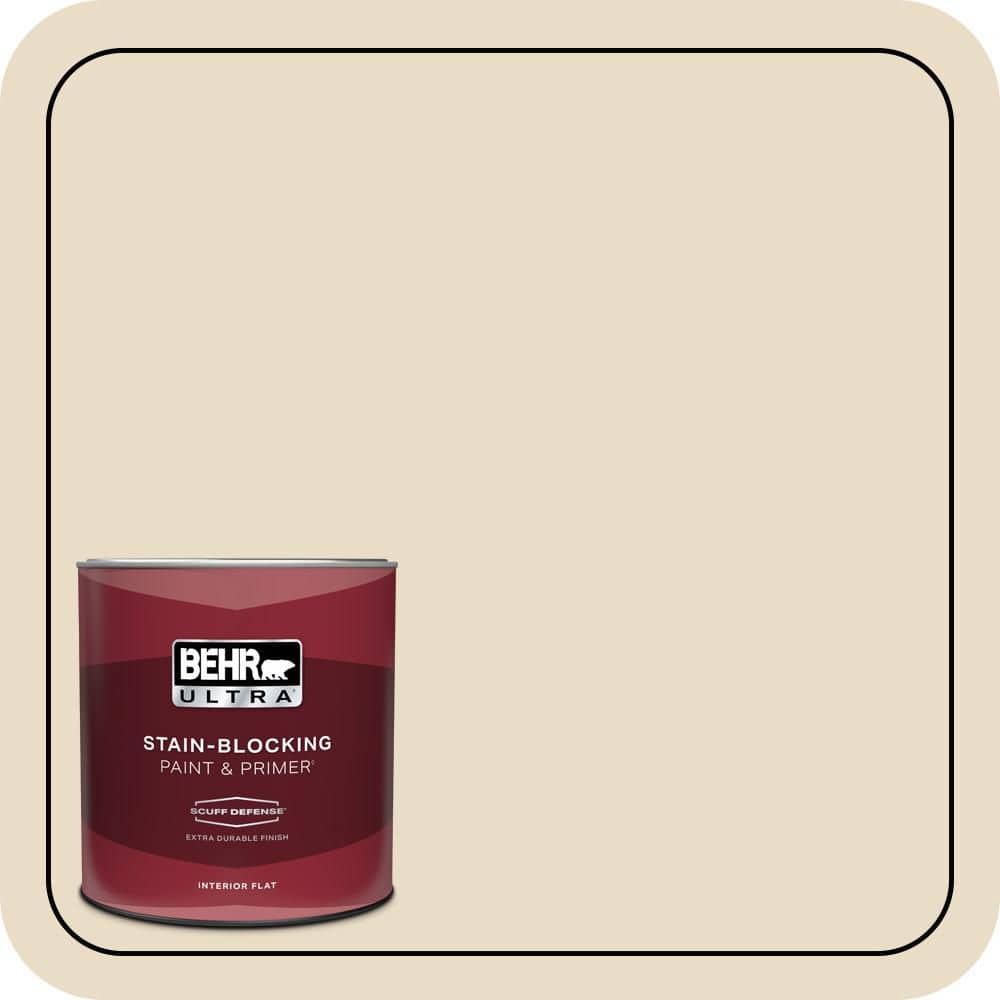 BEHR ULTRA 1 qt. #N290-2 Authentic Tan Extra Durable Flat Interior ...