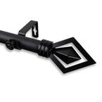 Rod Desyne Industrial 48 in. - 84 in. Blackout Single Curtain Rod in ...