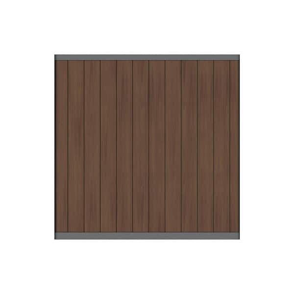 NewTechWood UltraEasy 6 ft. x 6 ft. Brazilian Ipe Composite Flat Style ...