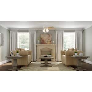 Hampton Bay Glendale II 52 in. LED Indoor White Ceiling Fan AG524PR-WH ...