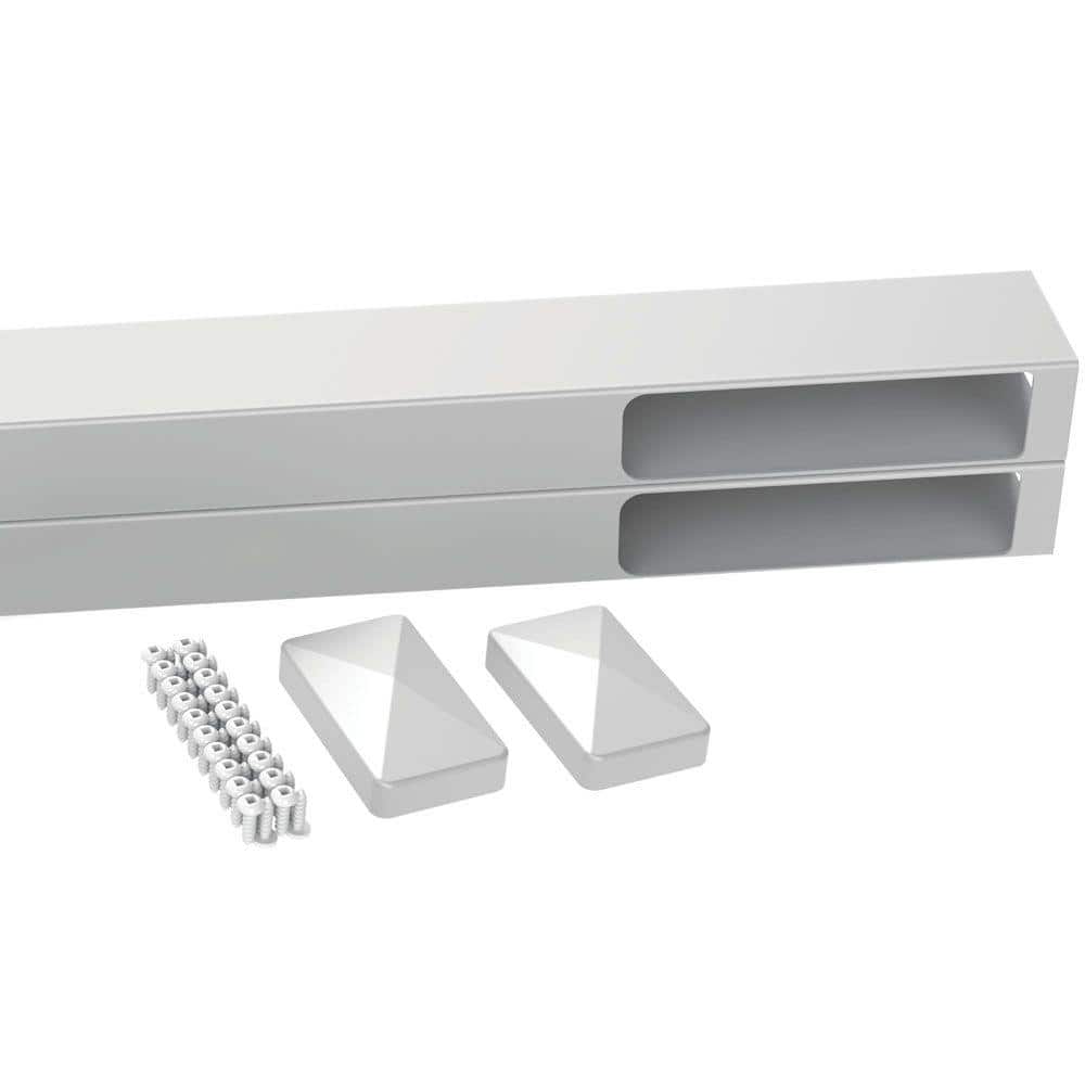 Veranda Linden 4 ft. W x 6 ft. H White Vinyl Fence Gate Frame Kit ...