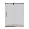 Aston Langham 60 in. x 75 in. Frameless Sliding Shower Door in Oil Rubbed Bronze and Frosted ...