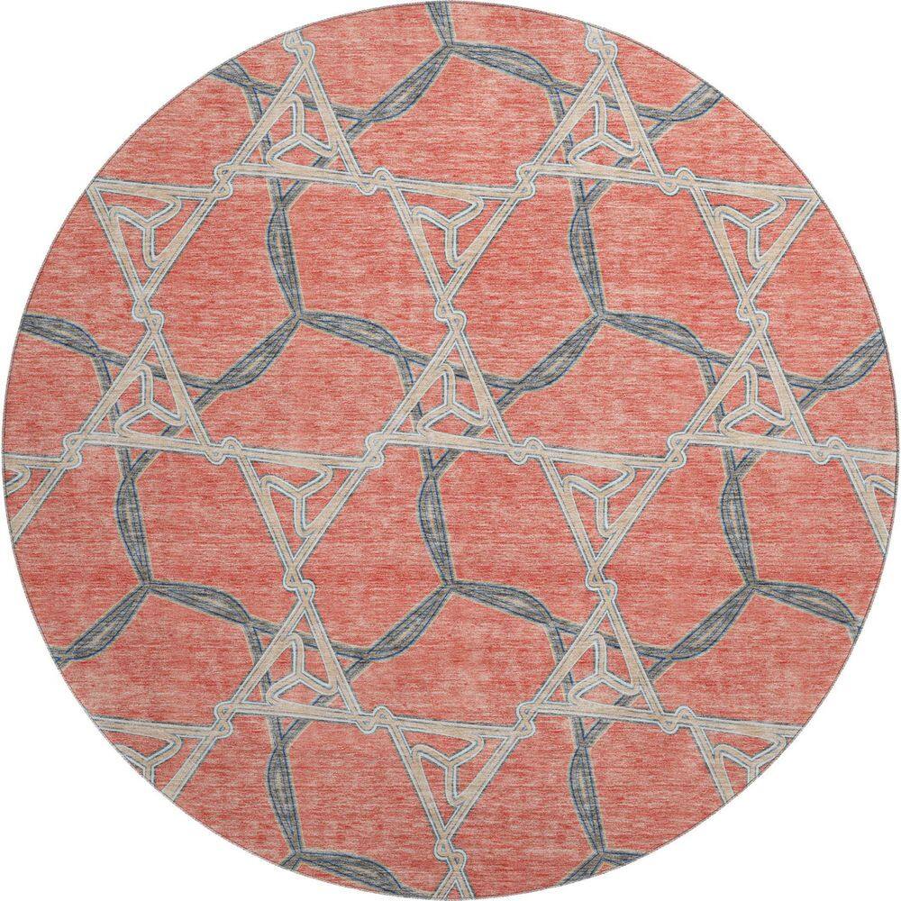 Addison Rugs Mayfield Premium Machine Washable Abstract AMF959 Coral 8 ...