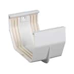 Amerimax Home Products 4 in. White Vinyl Contemporary Gutter Connector ...