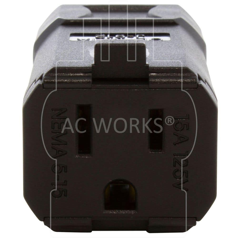 Buy 15 Amp 125-Volt NEMA 5-15P Square Household Female Connector with UL, C-UL Approval Online ...