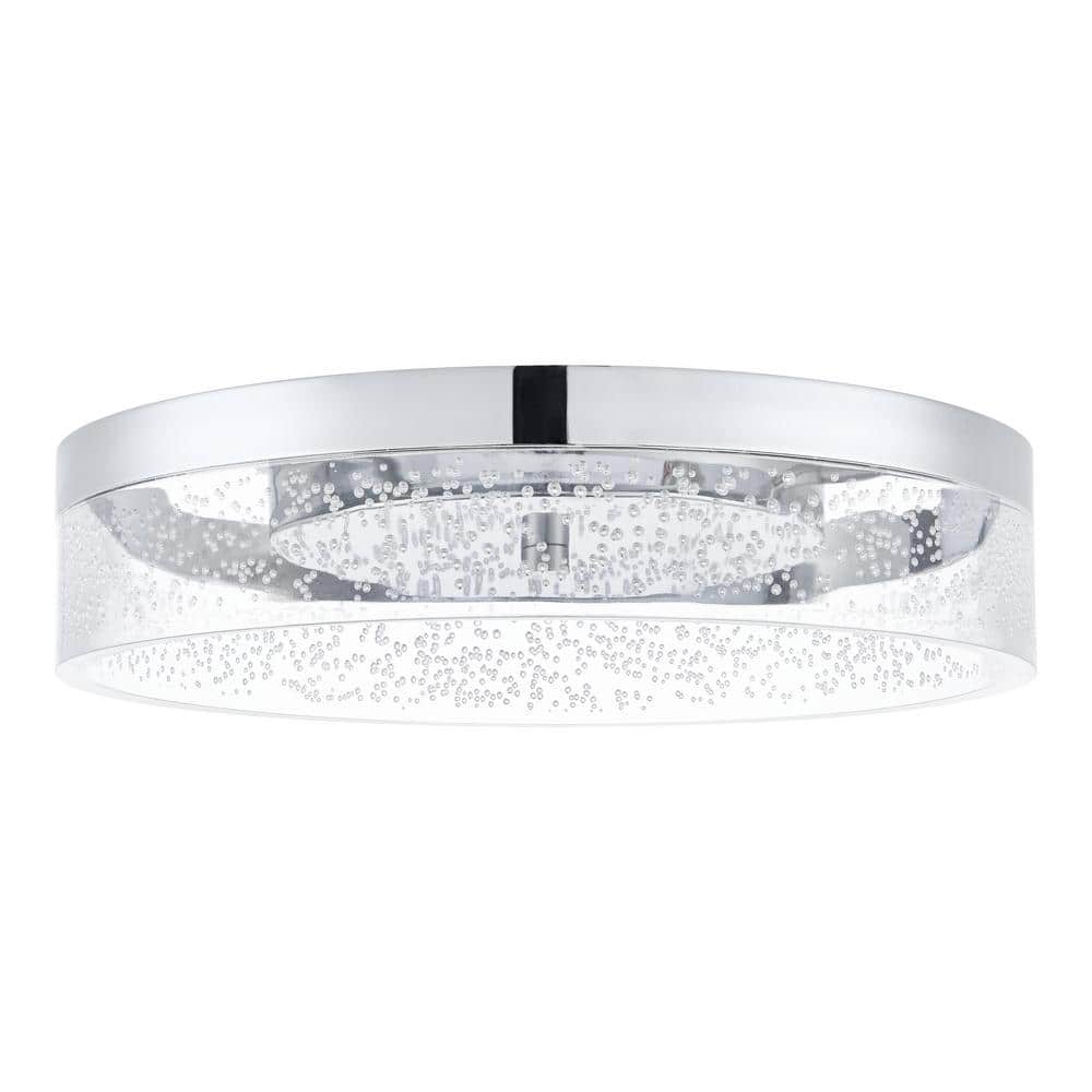 Home Decorators Collection Kipling 13.78 in. 1-Light Chrome LED ...