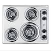 Summit Appliance 24 in. Coil Top Electric Cooktop in Chrome with 4 ...