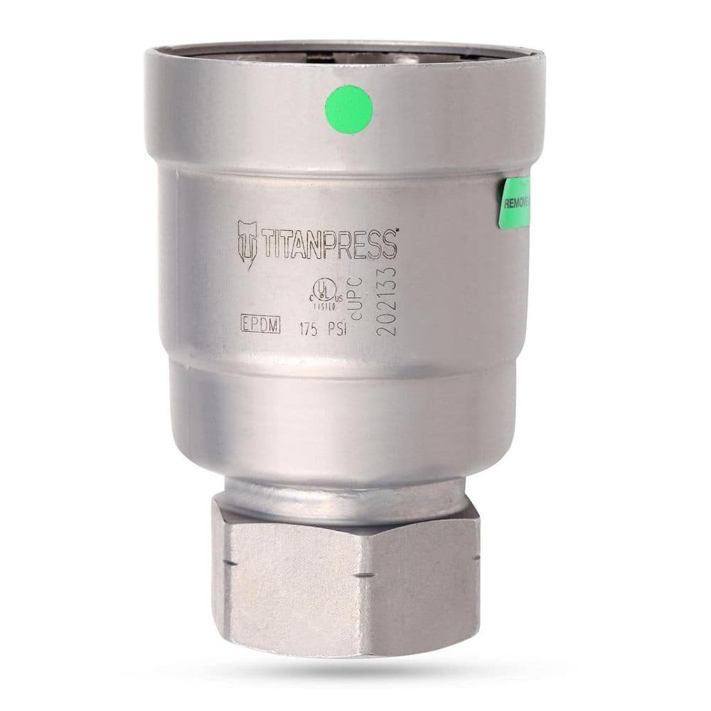 T TITANPRESS 2 in. x 3/4 in. Carbon Steel Press x FPT Reducing Female ...