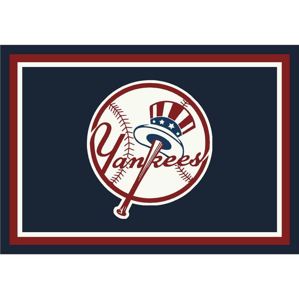IMPERIAL New York Yankees 4 ft. by 6 ft. Spirit Area Rug IMP 521-2001 ...