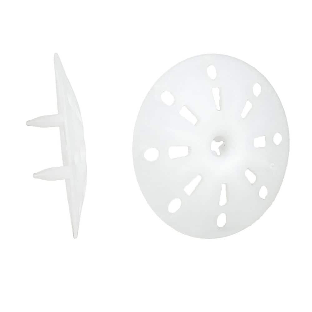 TruFast 1.75 in. Plasti-Grip Ci Prong Insulation Washer 1000 EA White ...
