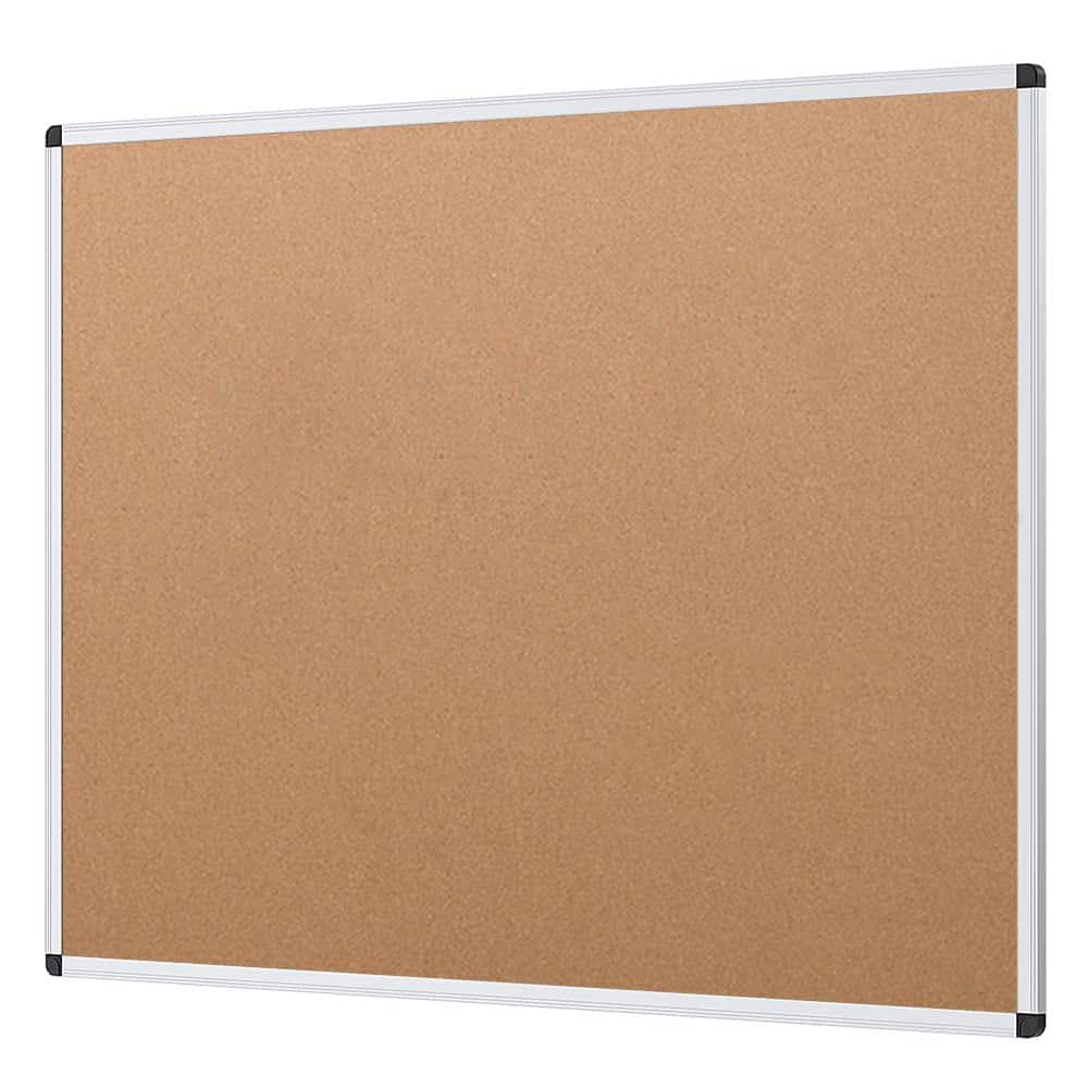 Angel Sar 36 in. x 24 in. Indoor Cork Notice Board, Cork Bulletin Board ...