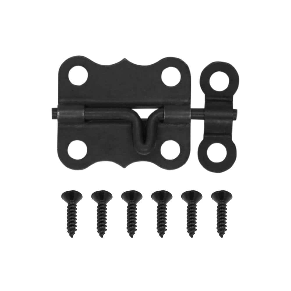 Everbilt 1-3/4 in. Matte Black Decorative Barrel Bolt 28887 - The Home ...