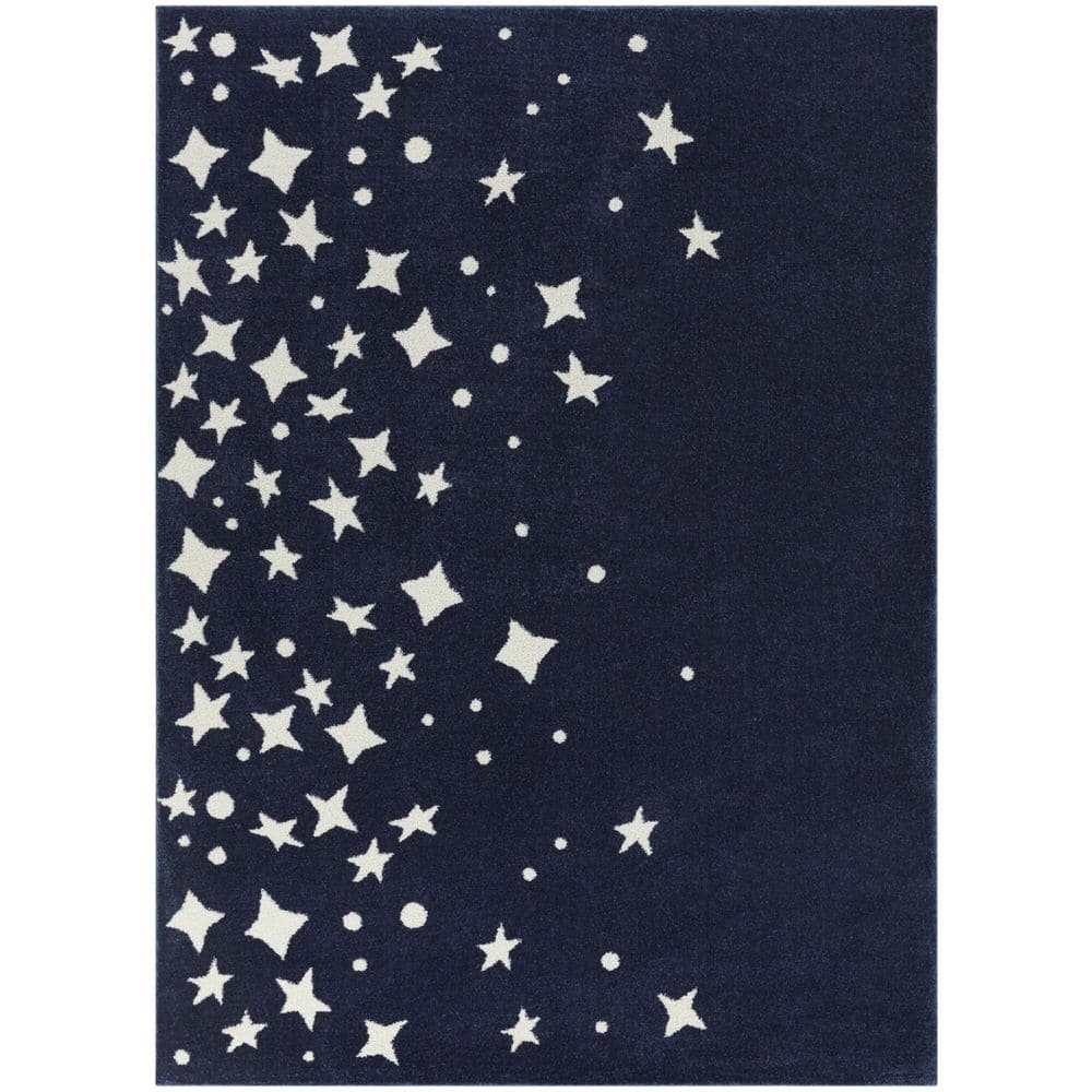 BALTA Starlight Navy 5 ft. 3 in. x 7 ft. Novelty Area Rug 3098480 - The ...
