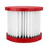 Milwaukee M18/M12 HEPA Wet/Dry Vacuum Filter for Milwaukee Models 0880 ...