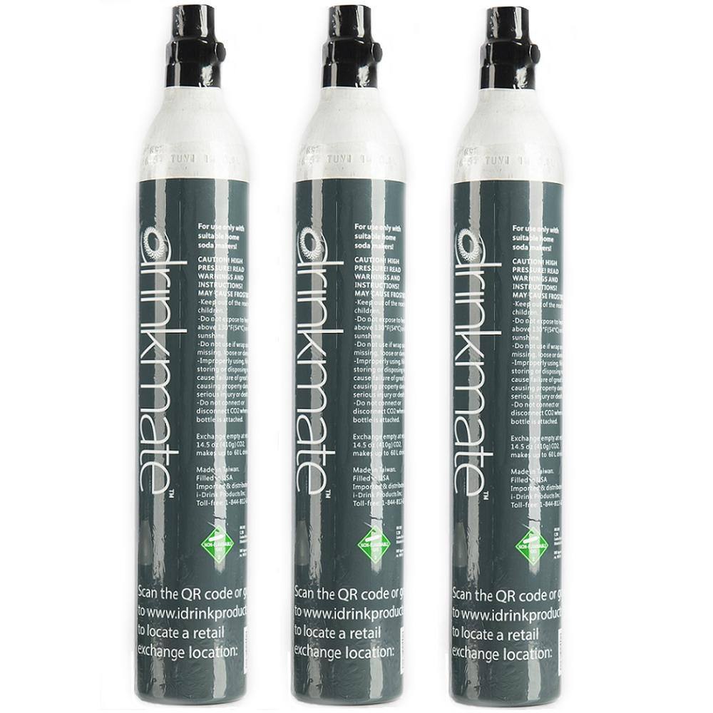 DrinkMate 60 L CO2 Refill Cartridges for Carbonated Soda Makers (set of ...