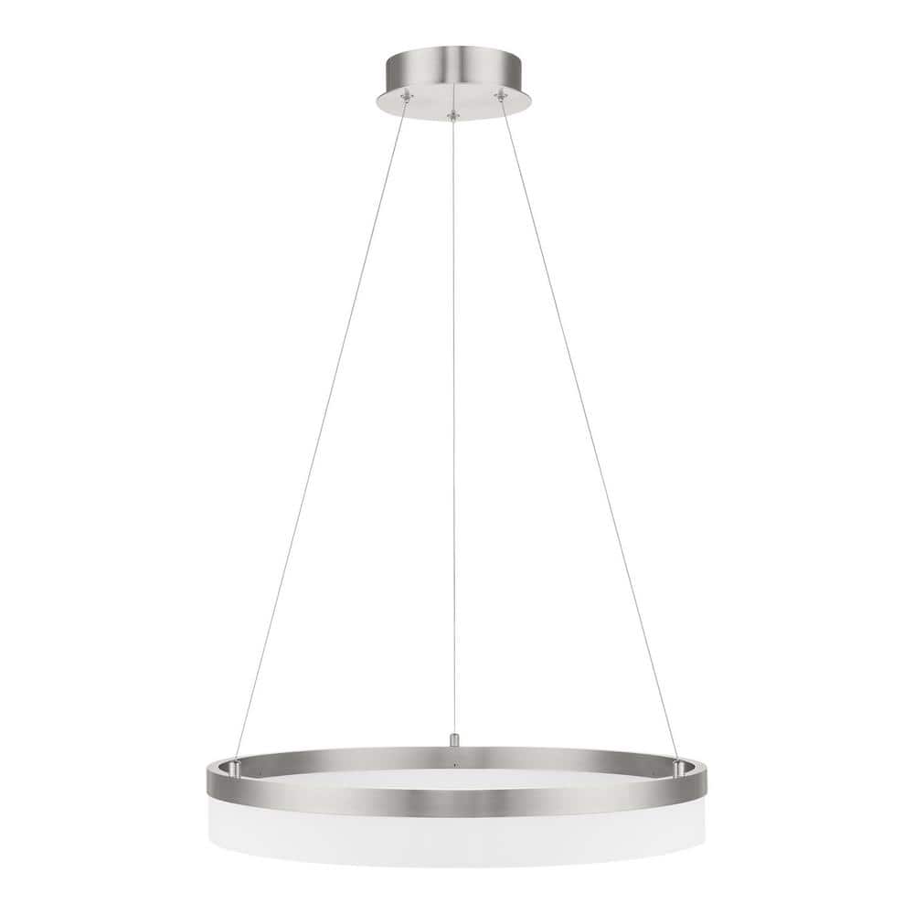 Home Decorators Collection Kipling 35-Watt Brushed Nickel Modern ...